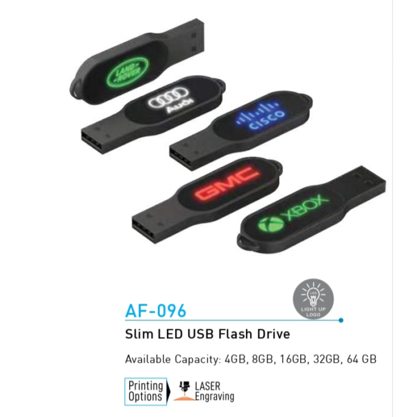 Slim Metal LED USB Flash Drive – Saldo International